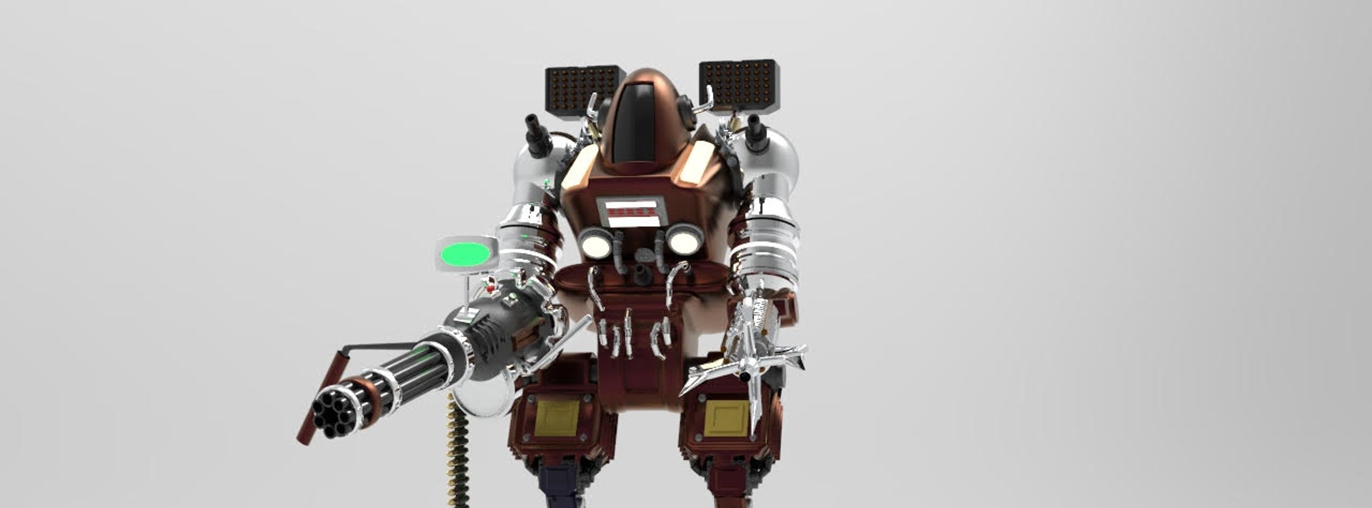 3D Heavy Mech - TurboSquid 1438826
