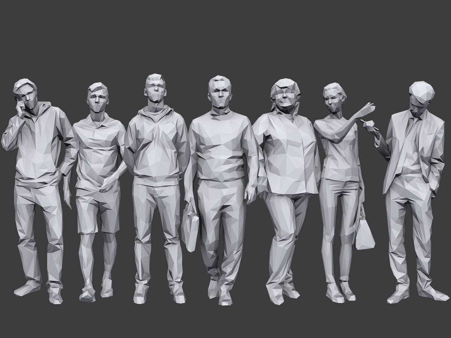 3D Model People Casual Pack Volume - TurboSquid 1239182