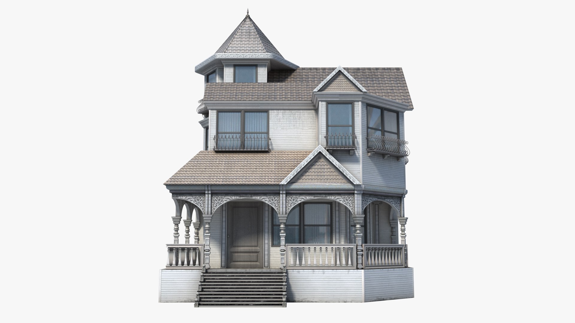 Victorian House 3D Model - TurboSquid 1439293