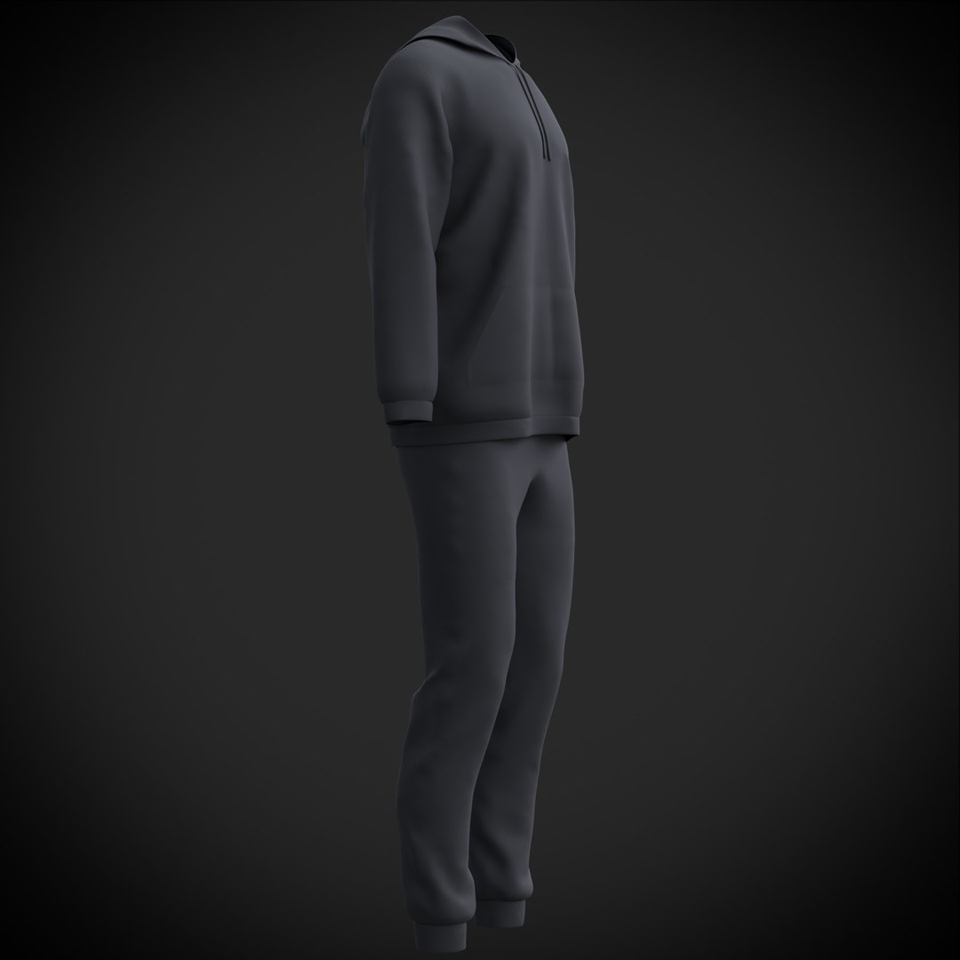 3D ActiveWear Set - Male Tracksuit Model - TurboSquid 1759193