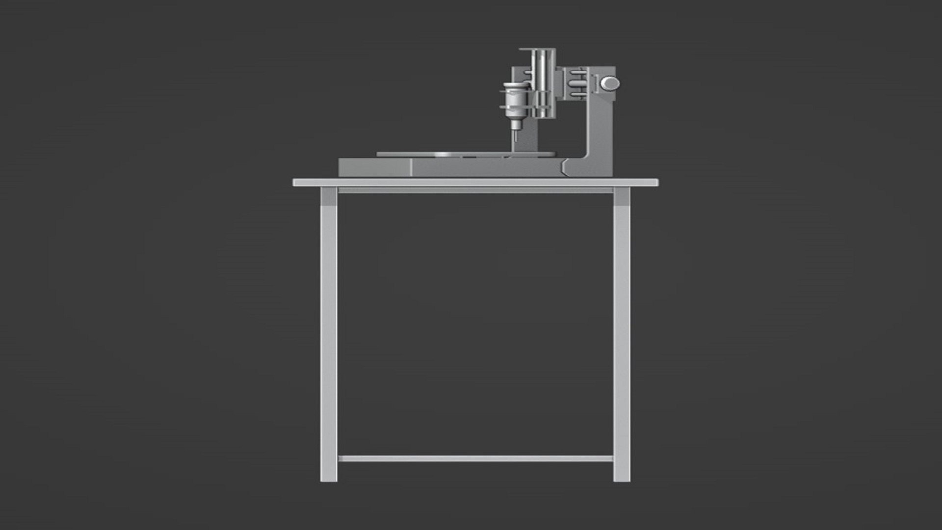 CNC Table 3D Model - TurboSquid 2360074