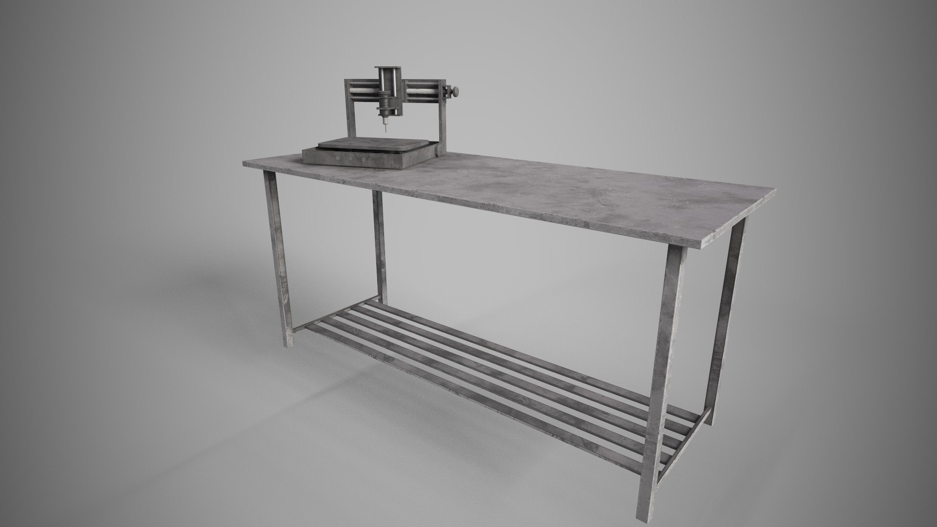 CNC Table 3D Model - TurboSquid 2360074