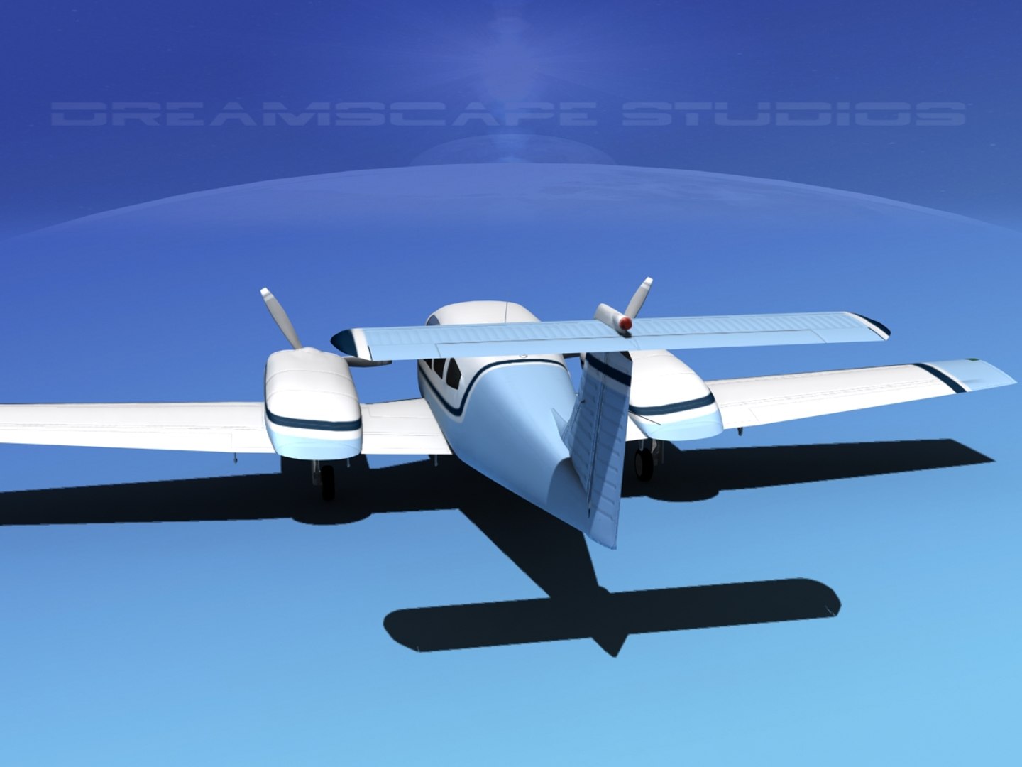 Piper Seminole Pa-44-180 3d Model
