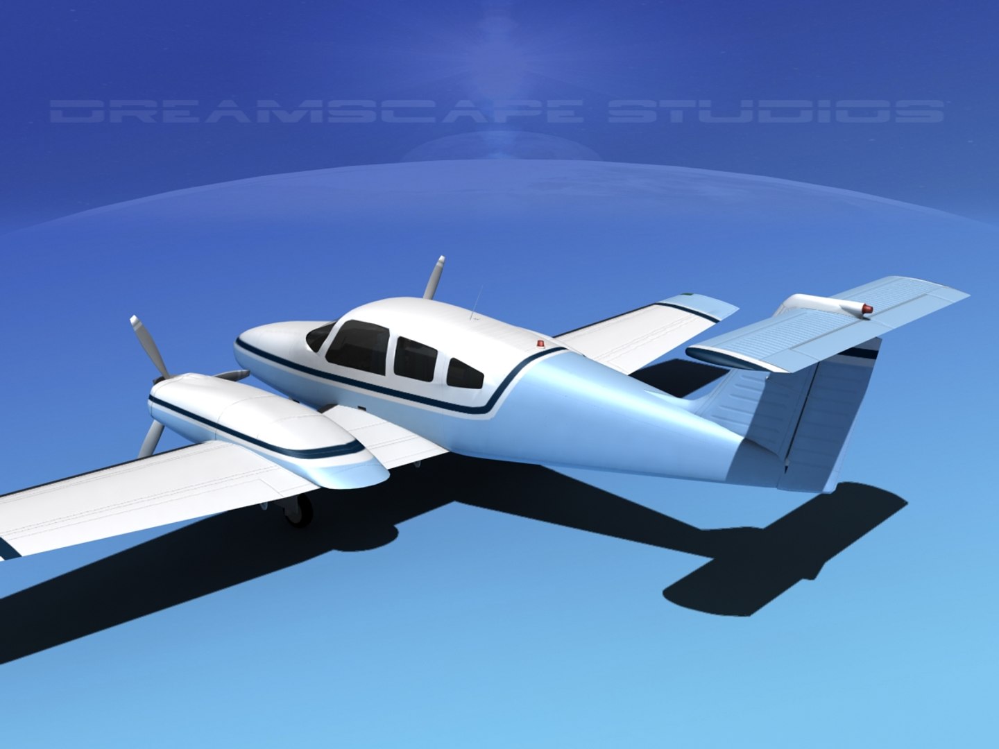 Piper Seminole Pa-44-180 3d Model