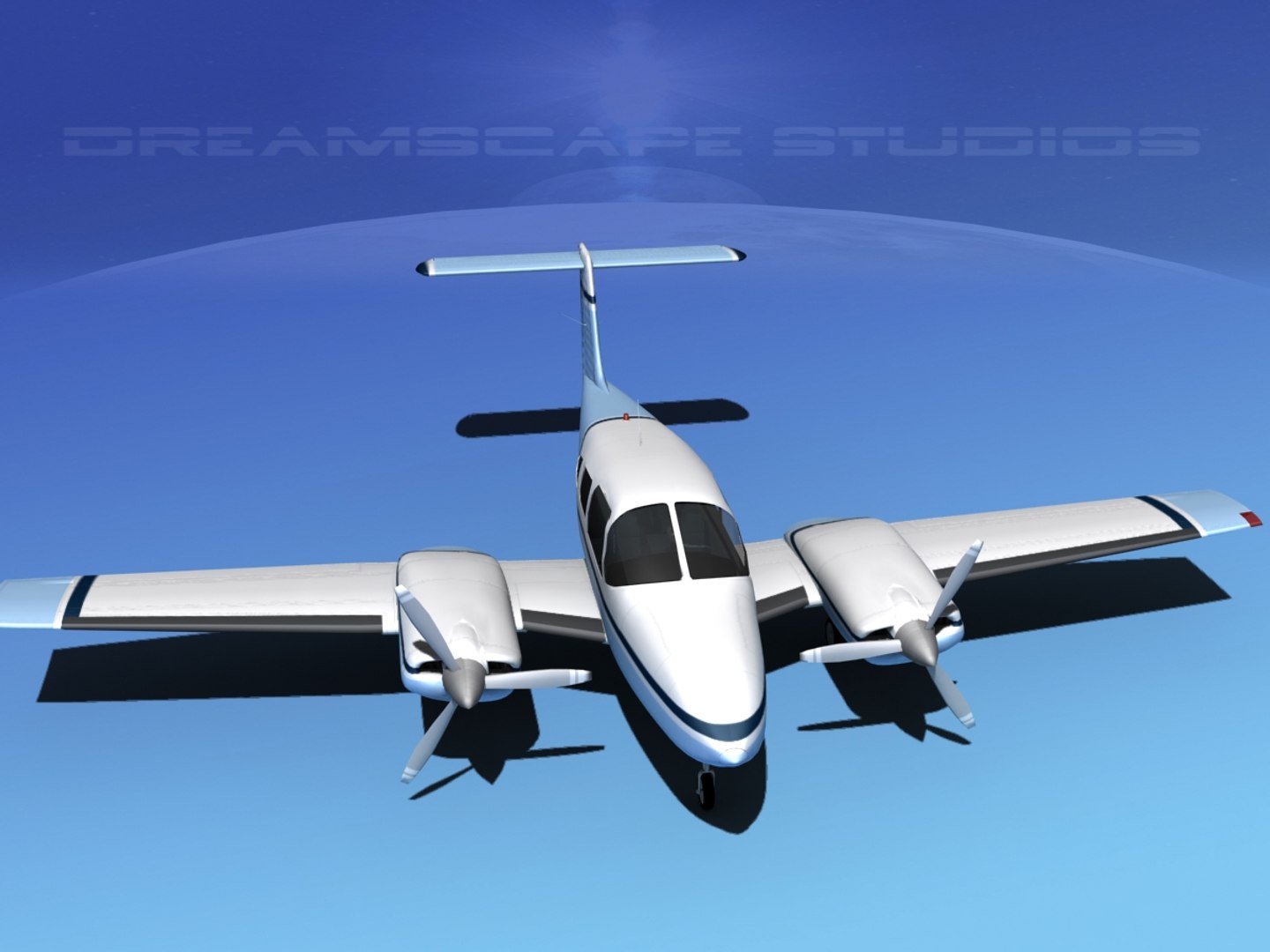 Piper Seminole Pa-44-180 3d Model