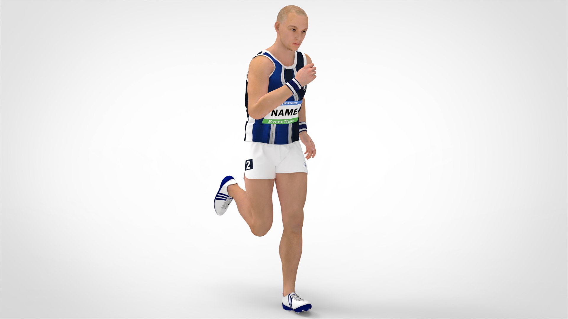 modelo 3d Athlete Runner - TurboSquid 2005495