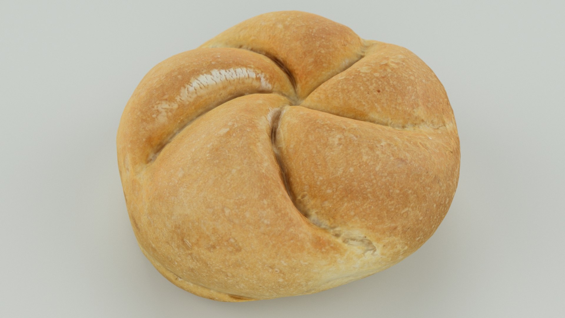 3D scan bread roll - model - TurboSquid 1179068
