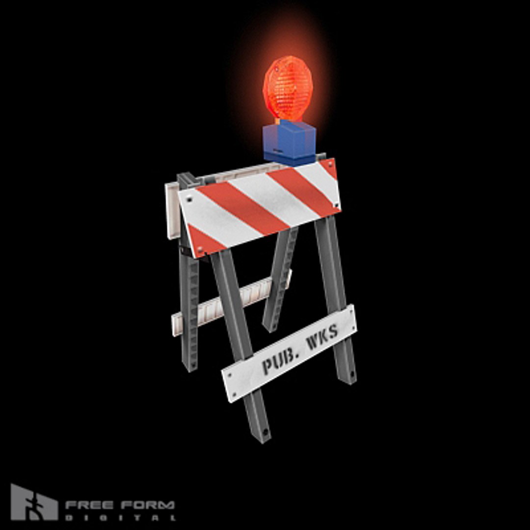 3d A-frame Barricade