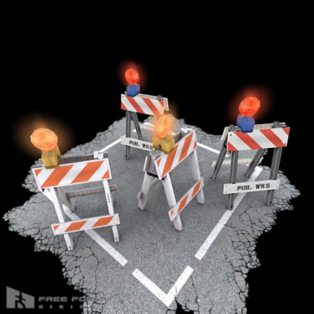 3d A-frame Barricade