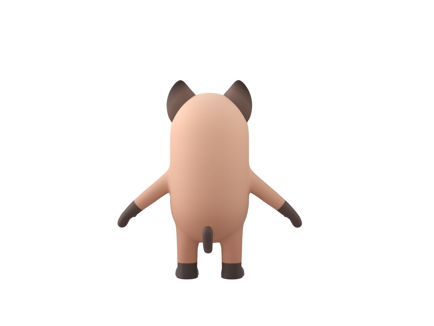 Siamese Cat Character Model - TurboSquid 2021206