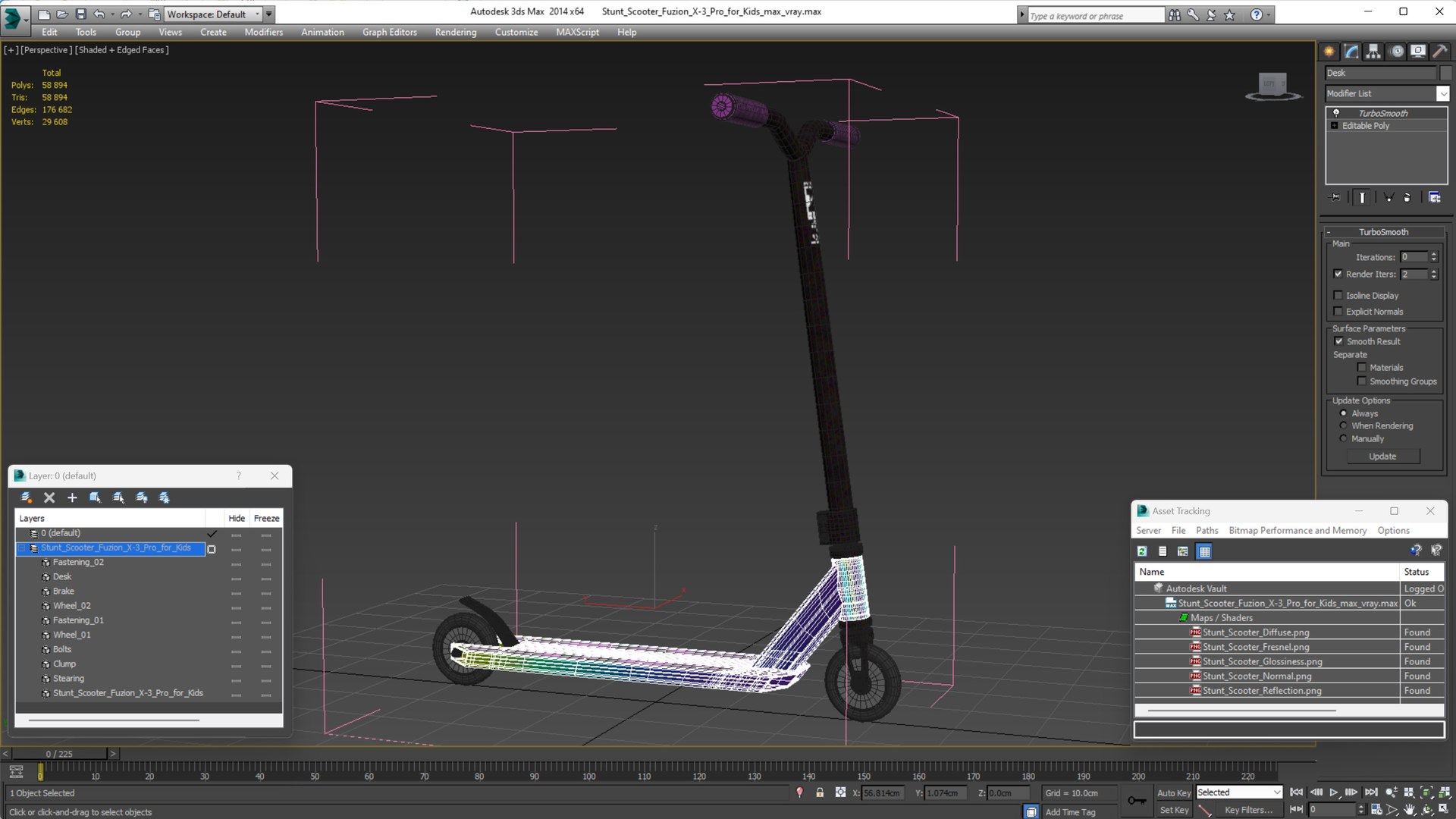 3D Stunt Scooter Fuzion X-3 Pro For Kids Model - TurboSquid 2026018