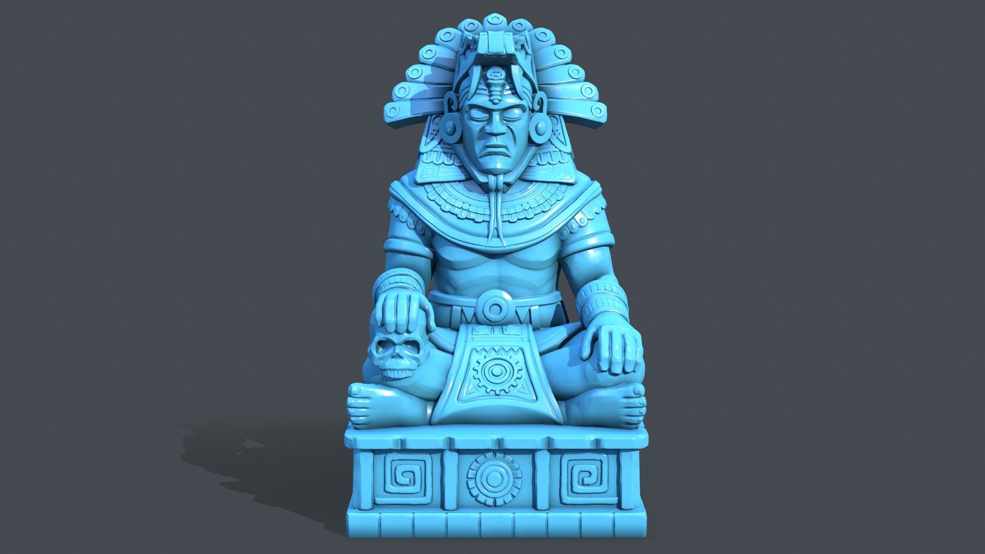 Statue Aztec Quetzalcoatl God HP 3D - TurboSquid 2222326