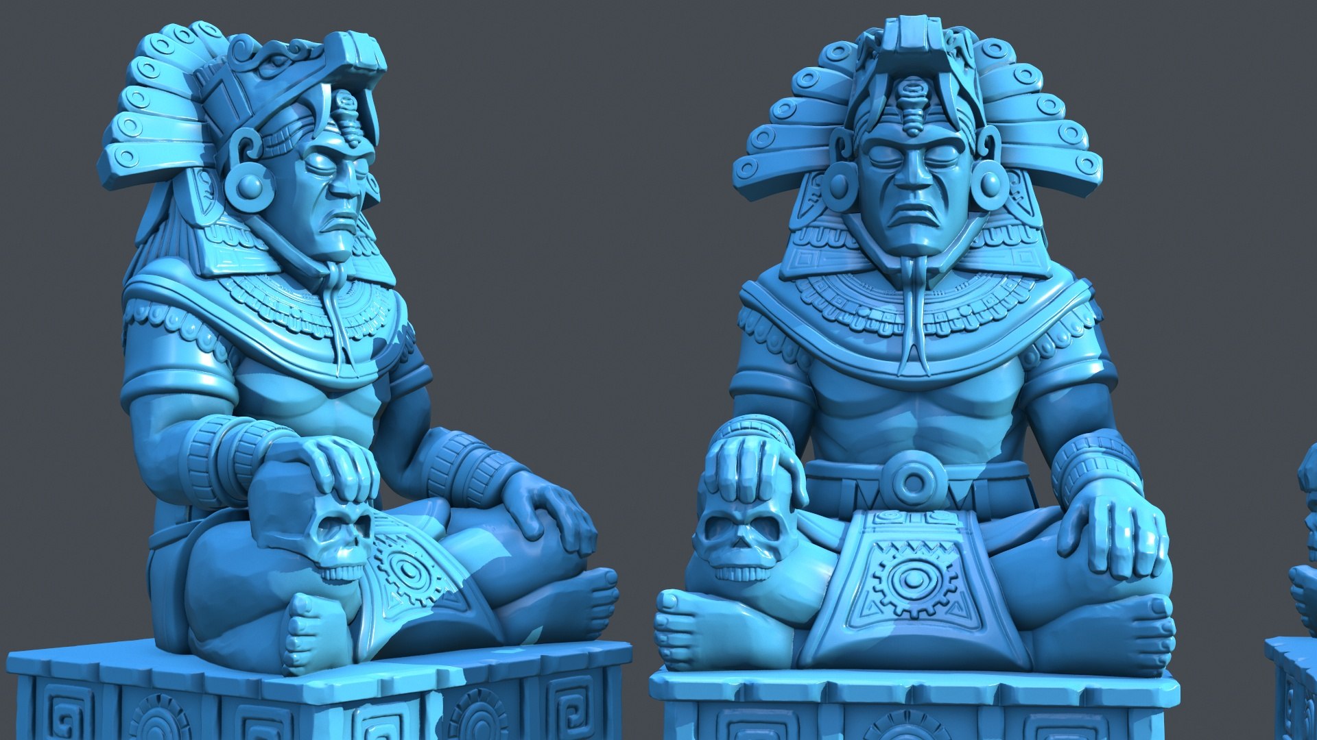 Statue Aztec Quetzalcoatl God HP 3D - TurboSquid 2222326