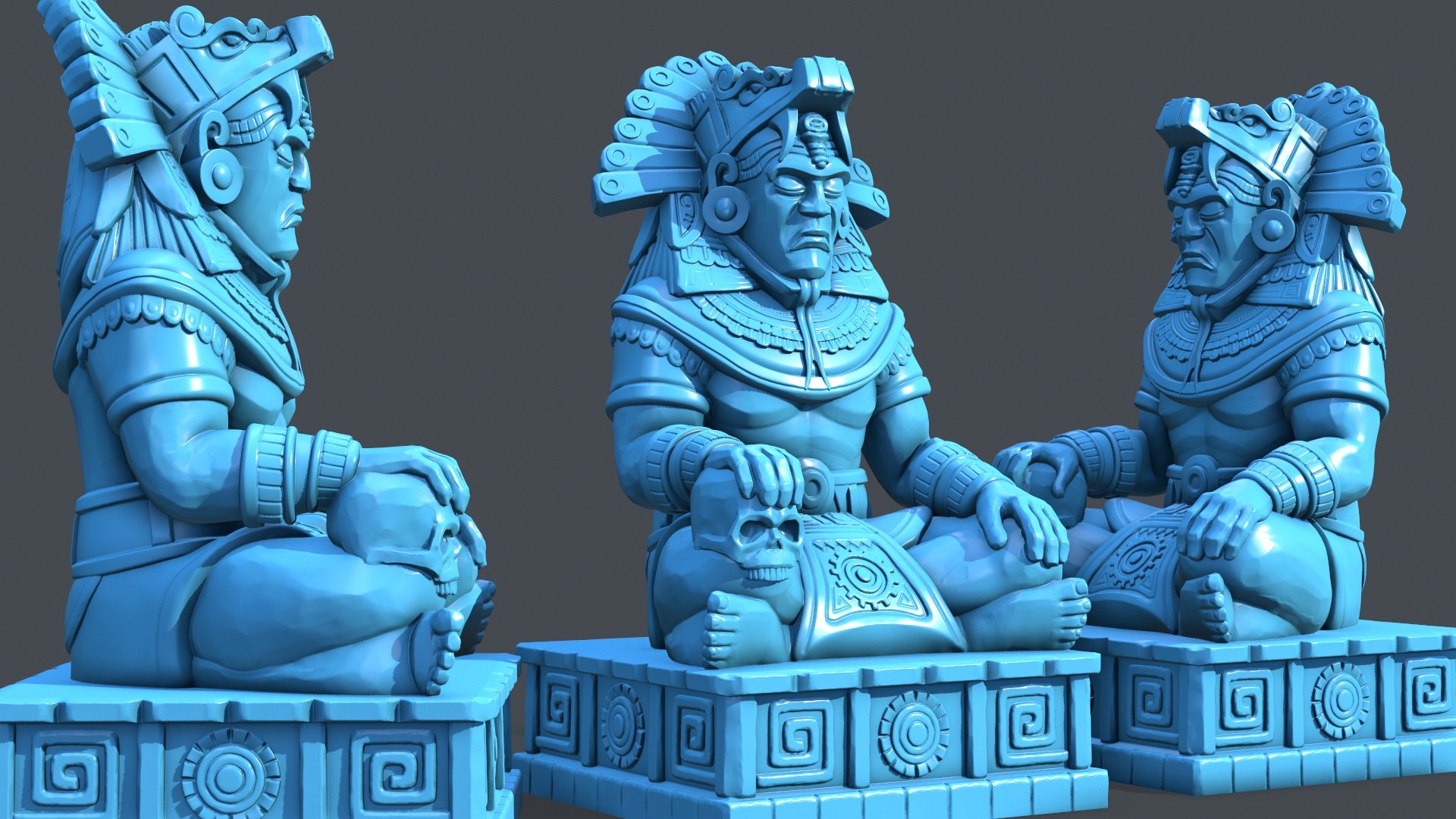 Statue Aztec Quetzalcoatl God HP 3D - TurboSquid 2222326