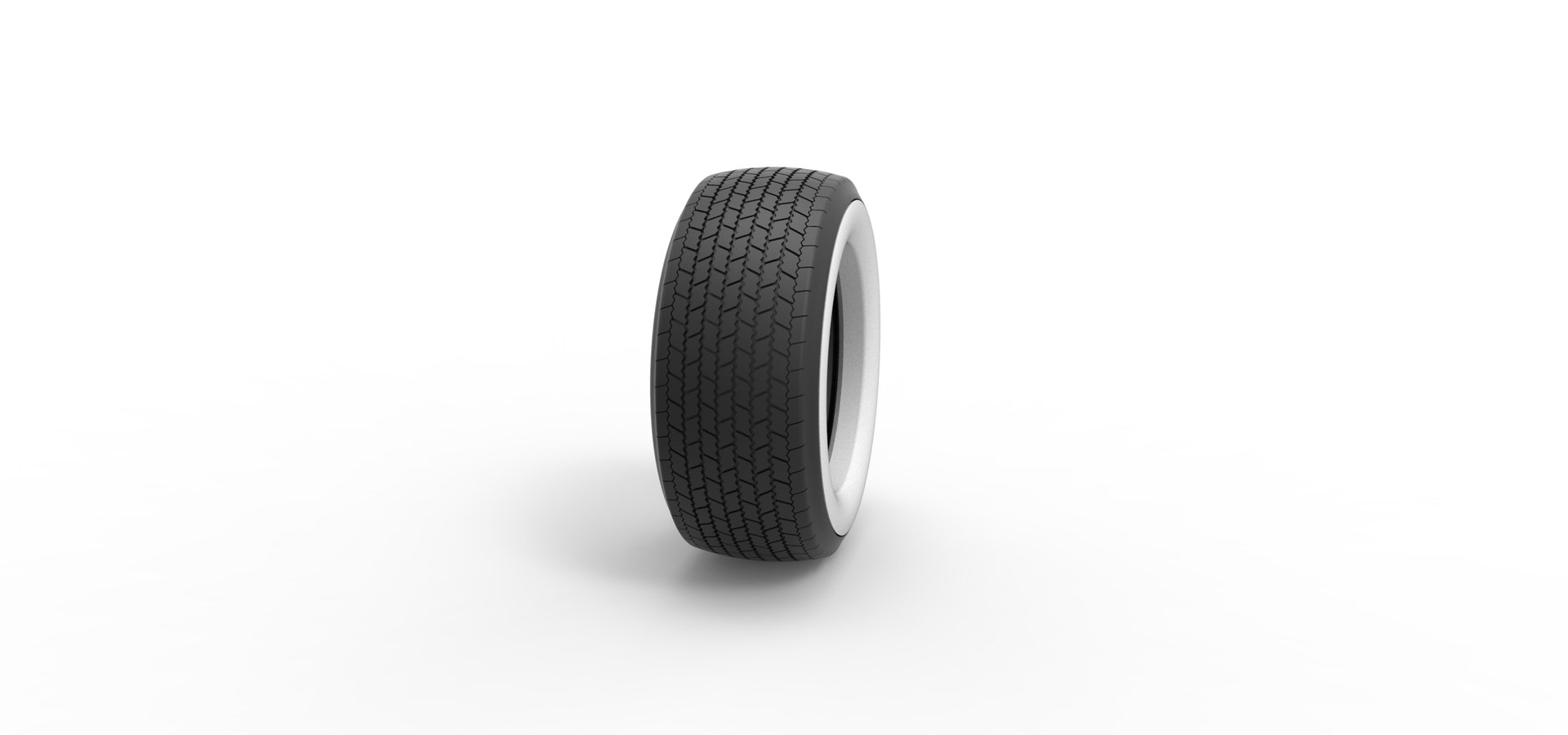 3D Diecast Whitewall Tire of Dirt Modified stock car Scale 1 to 25 ...