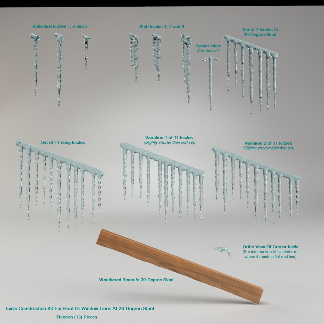 3d Icicle Kit 20-degree Model