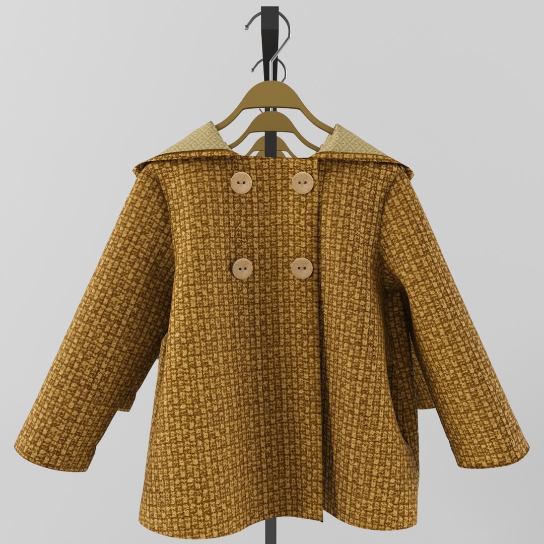 3d Model Zara Baby Coat