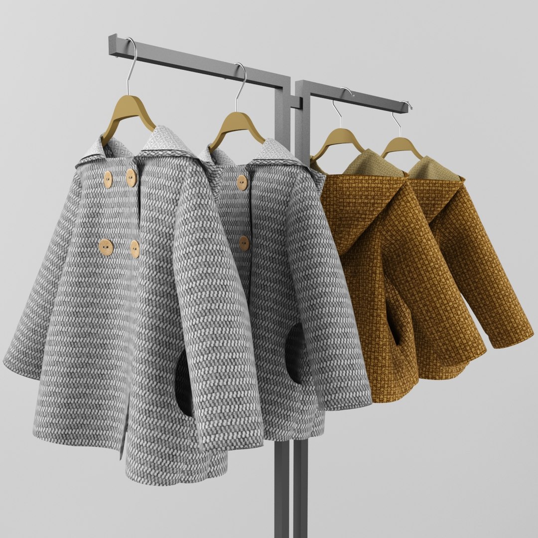3d Model Zara Baby Coat