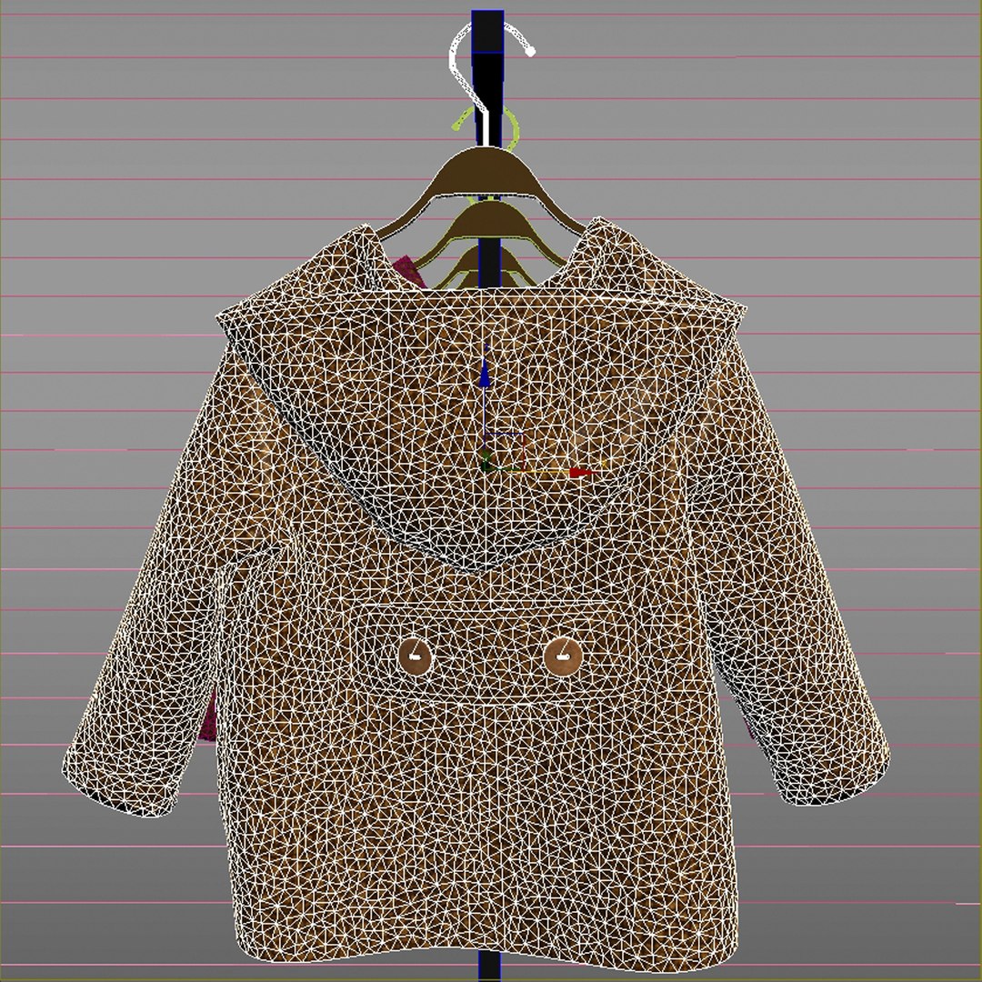 3d Model Zara Baby Coat