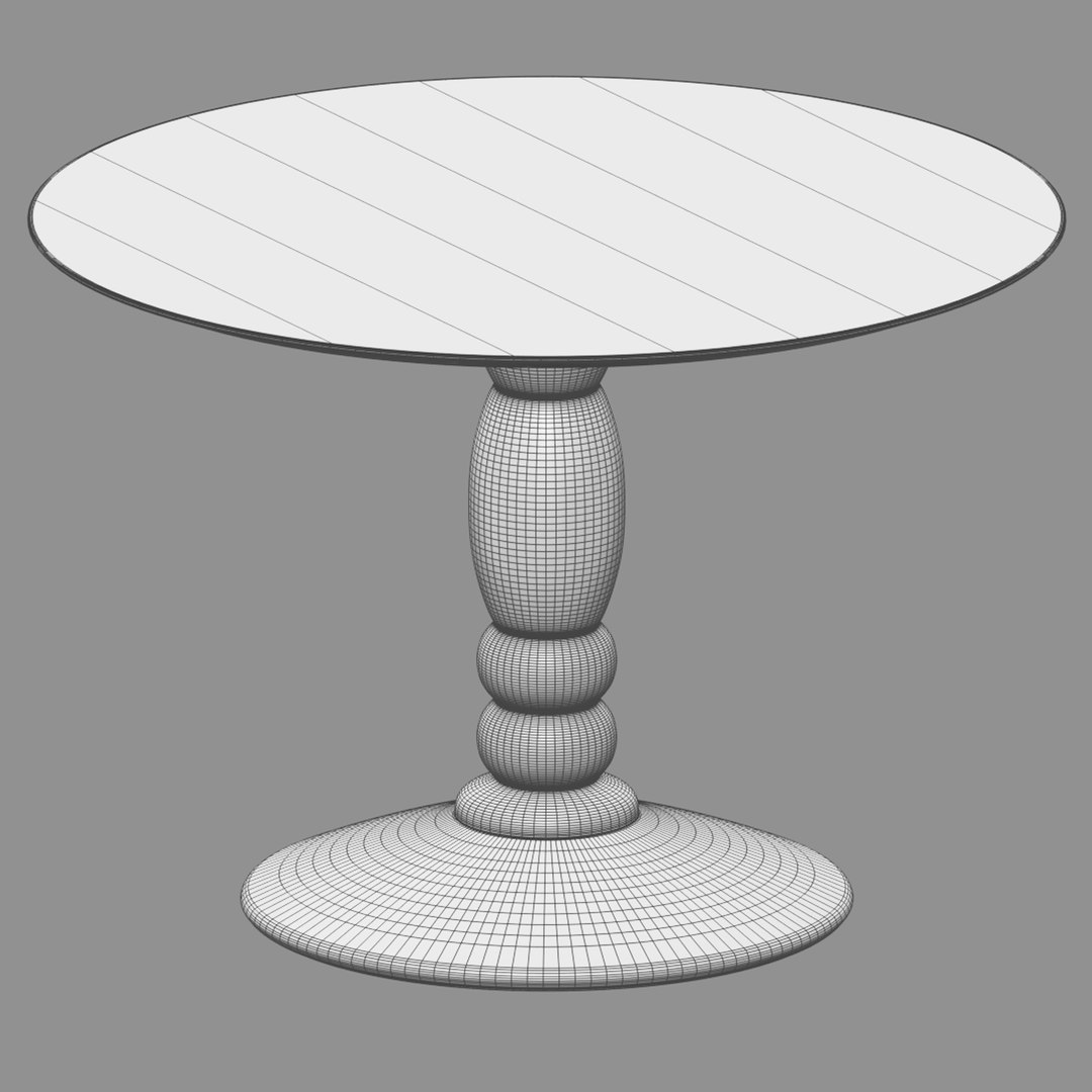 3D Model Dining Table Zara Round Metal Wooden Table - TurboSquid 2362760