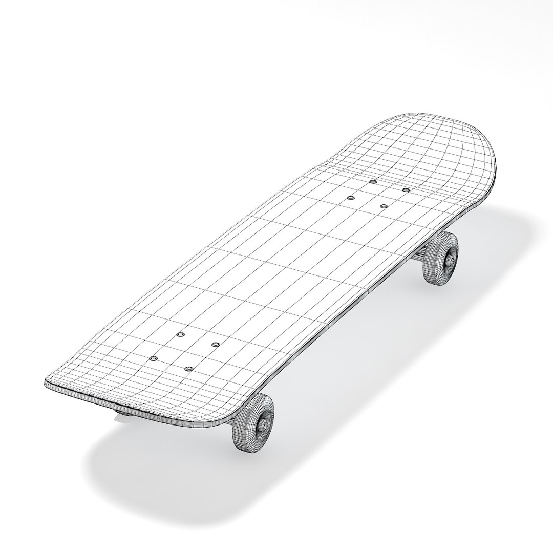 3D Classic Skateboard Model - TurboSquid 1214003