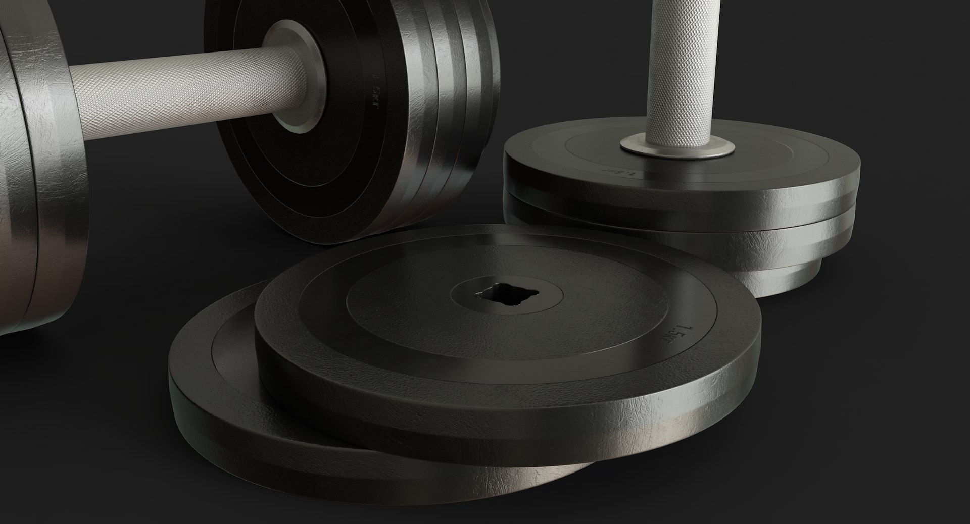 Realistic Dumbbell 3D Model - TurboSquid 1279427