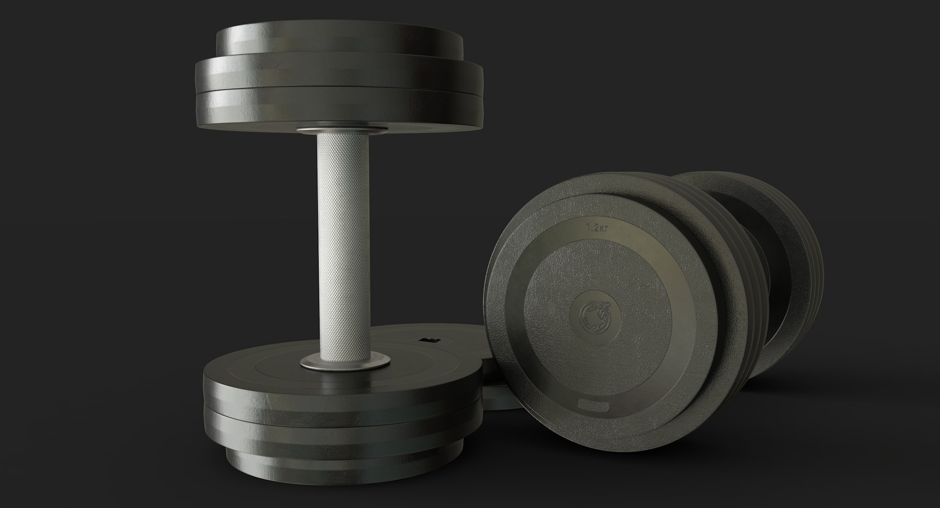 Realistic Dumbbell 3D Model - TurboSquid 1279427