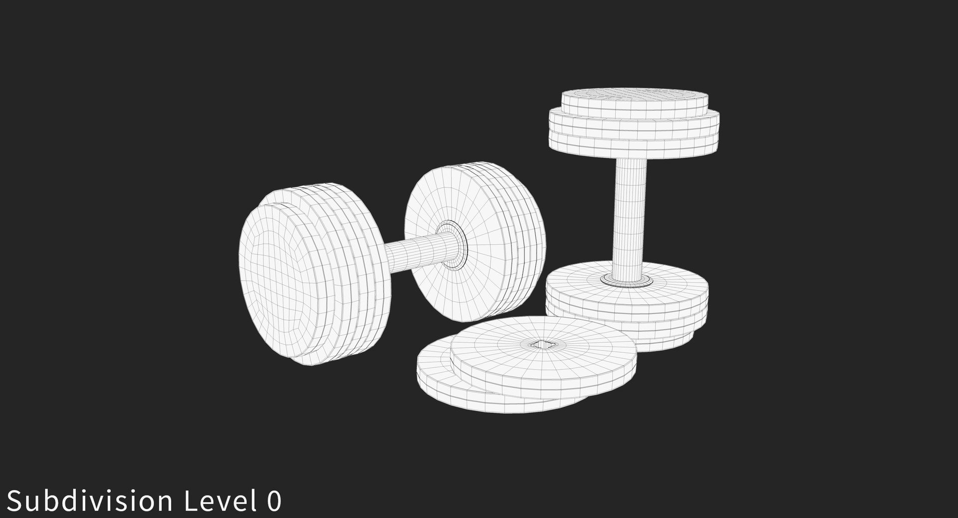 Realistic Dumbbell 3D Model - TurboSquid 1279427
