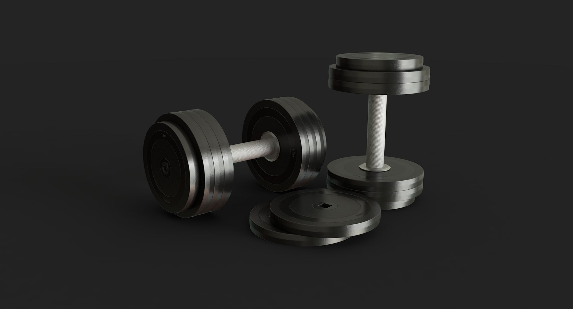 Realistic Dumbbell 3D Model - TurboSquid 1279427