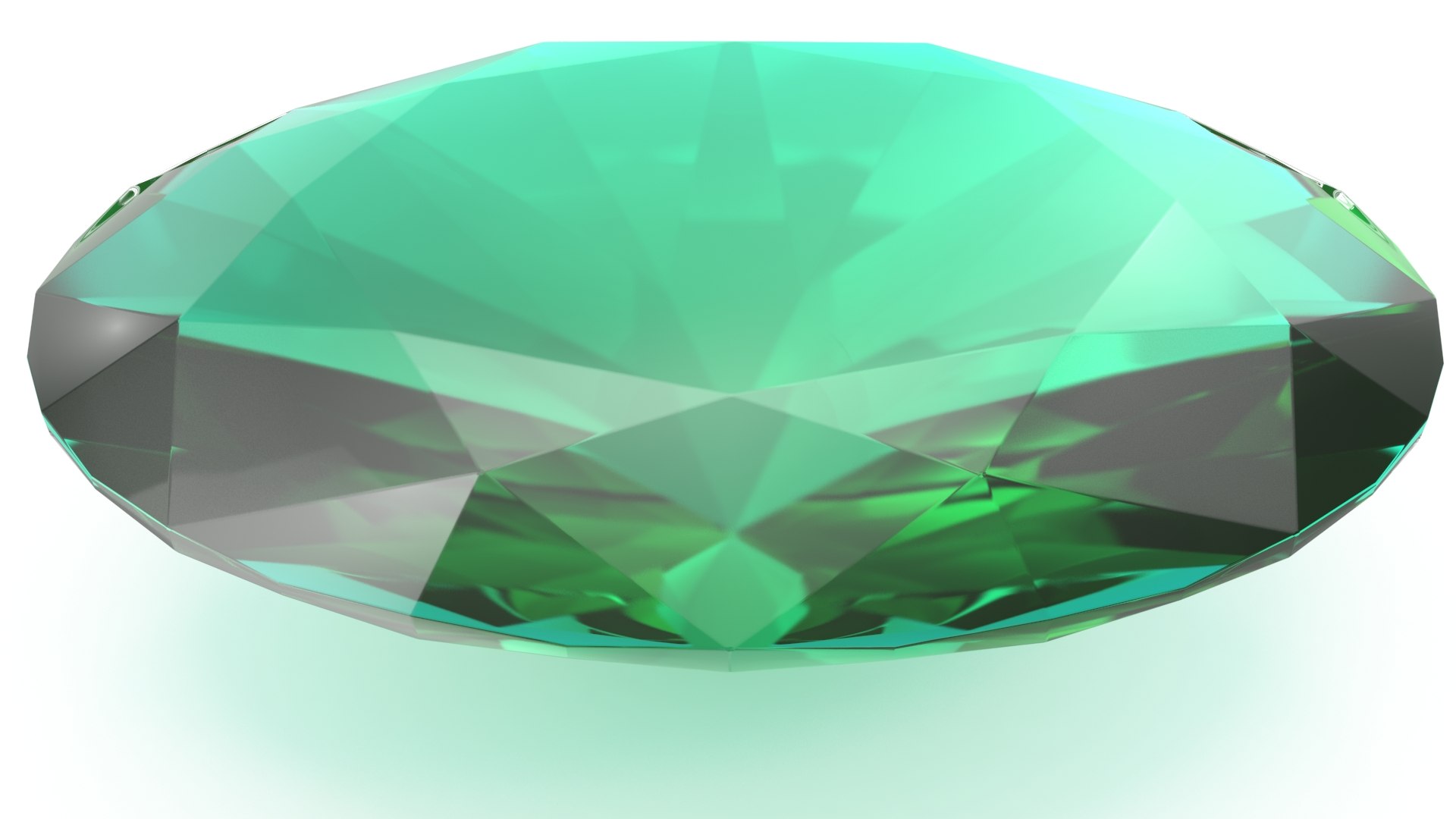 Oval Cut Emerald 3D model - TurboSquid 1863272