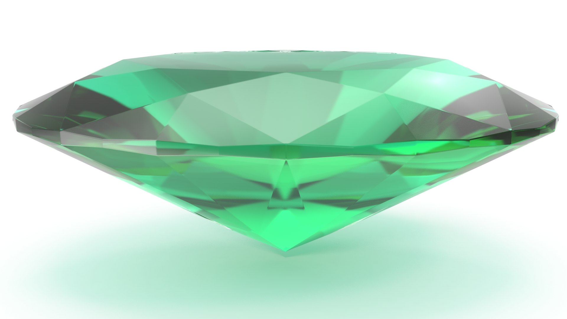 Oval Cut Emerald 3D model - TurboSquid 1863272