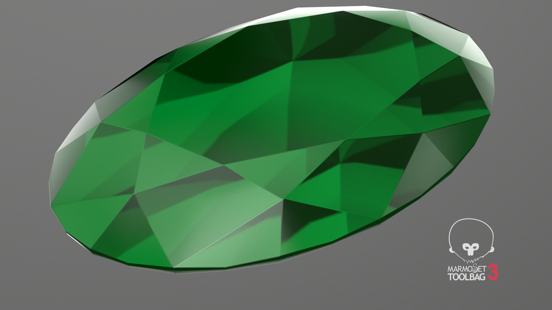 Oval Cut Emerald 3D model - TurboSquid 1863272