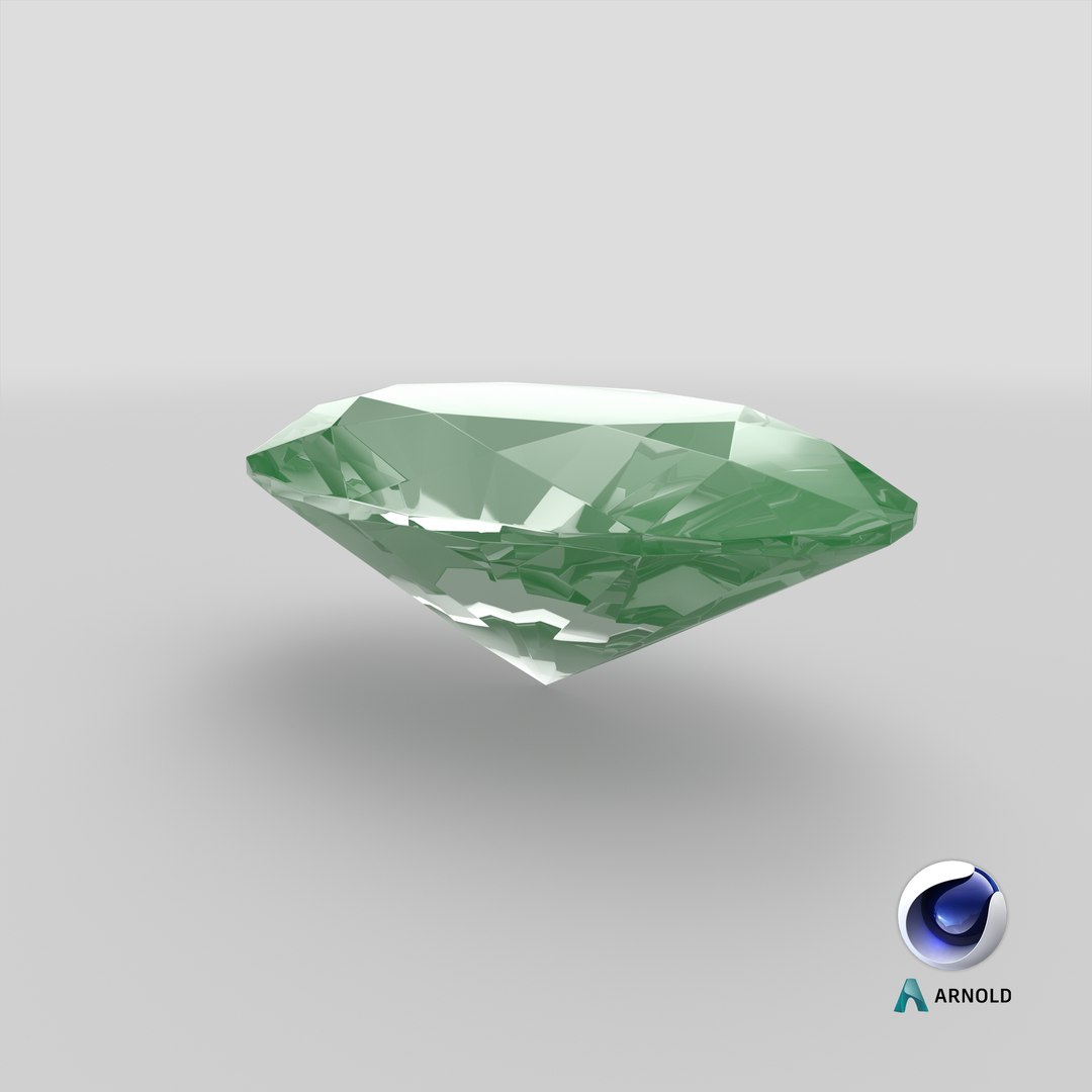 Oval Cut Emerald 3D model - TurboSquid 1863272