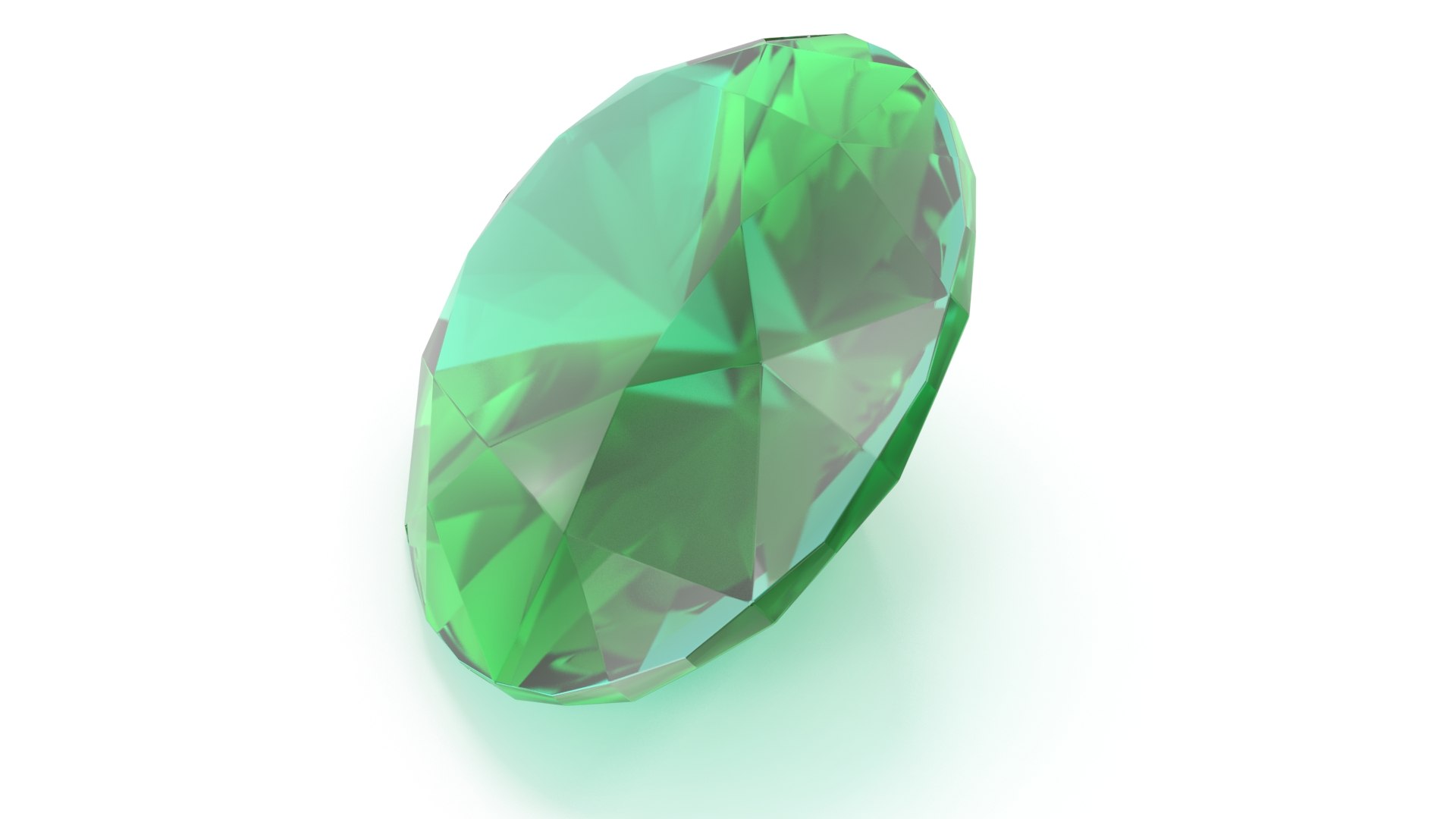 Oval Cut Emerald 3D model - TurboSquid 1863272
