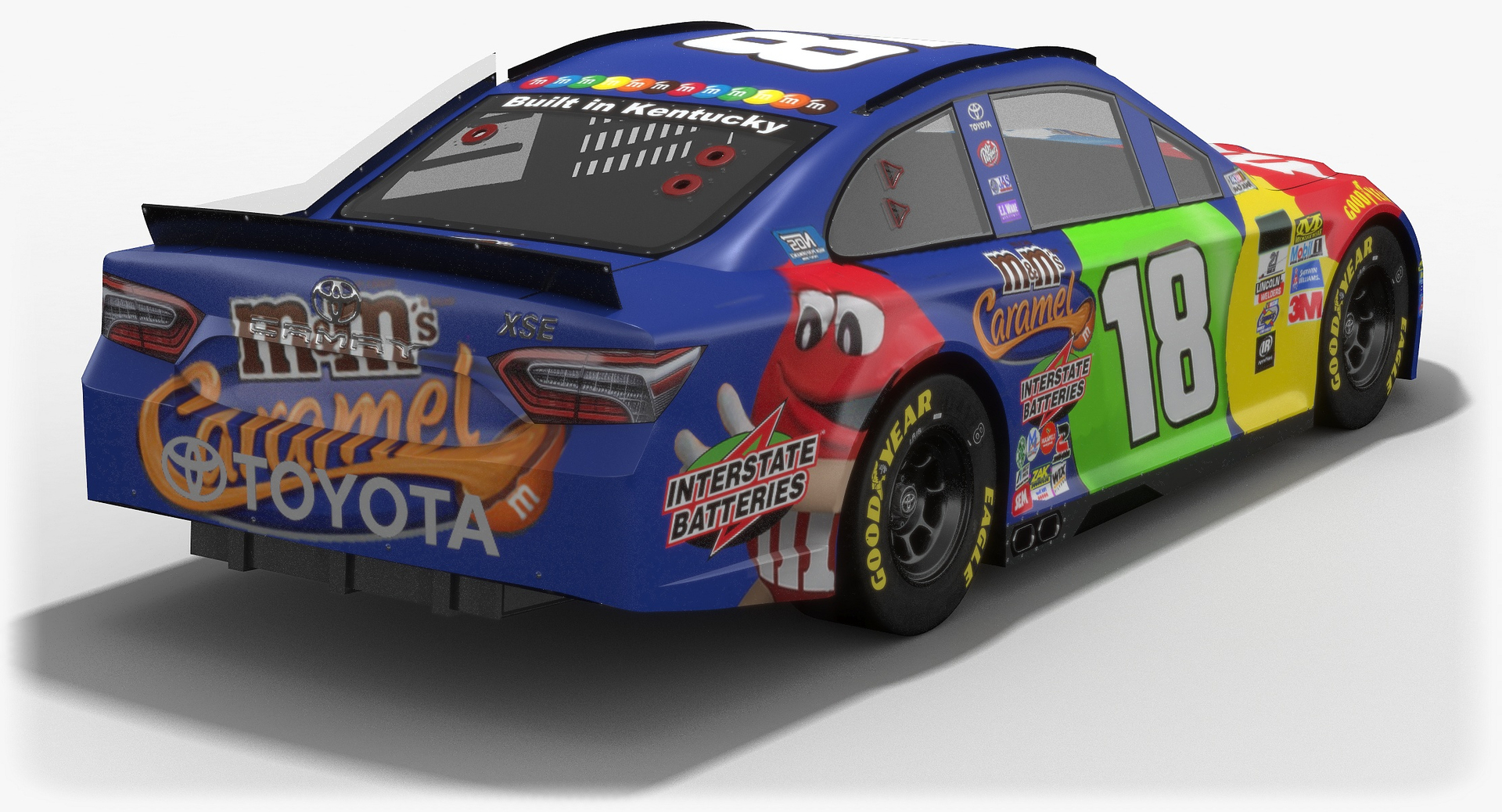 3D nascar chevrolet ss toyota camry model - TurboSquid 1254032