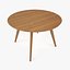 knoll risom dining table 3d max