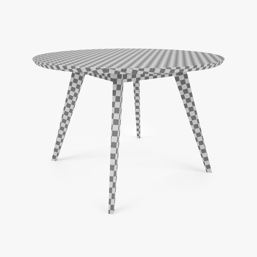 knoll risom dining table 3d max