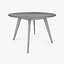 knoll risom dining table 3d max