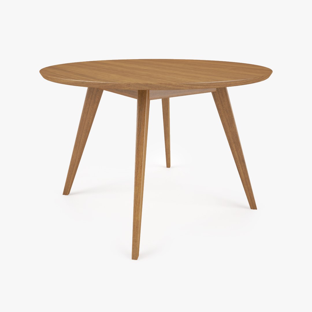knoll risom dining table 3d max