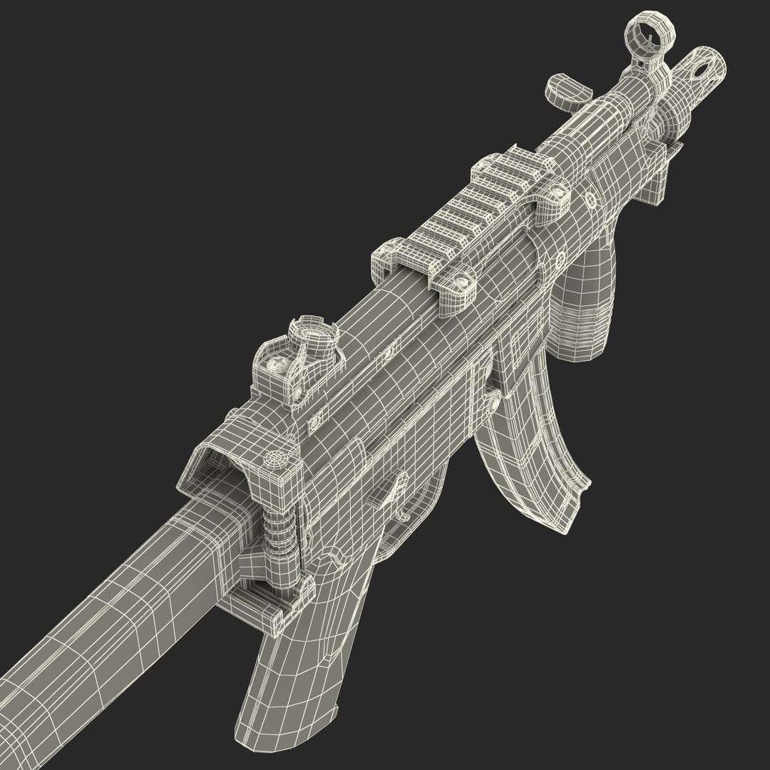 Assault Rifle Generic 3d Model
