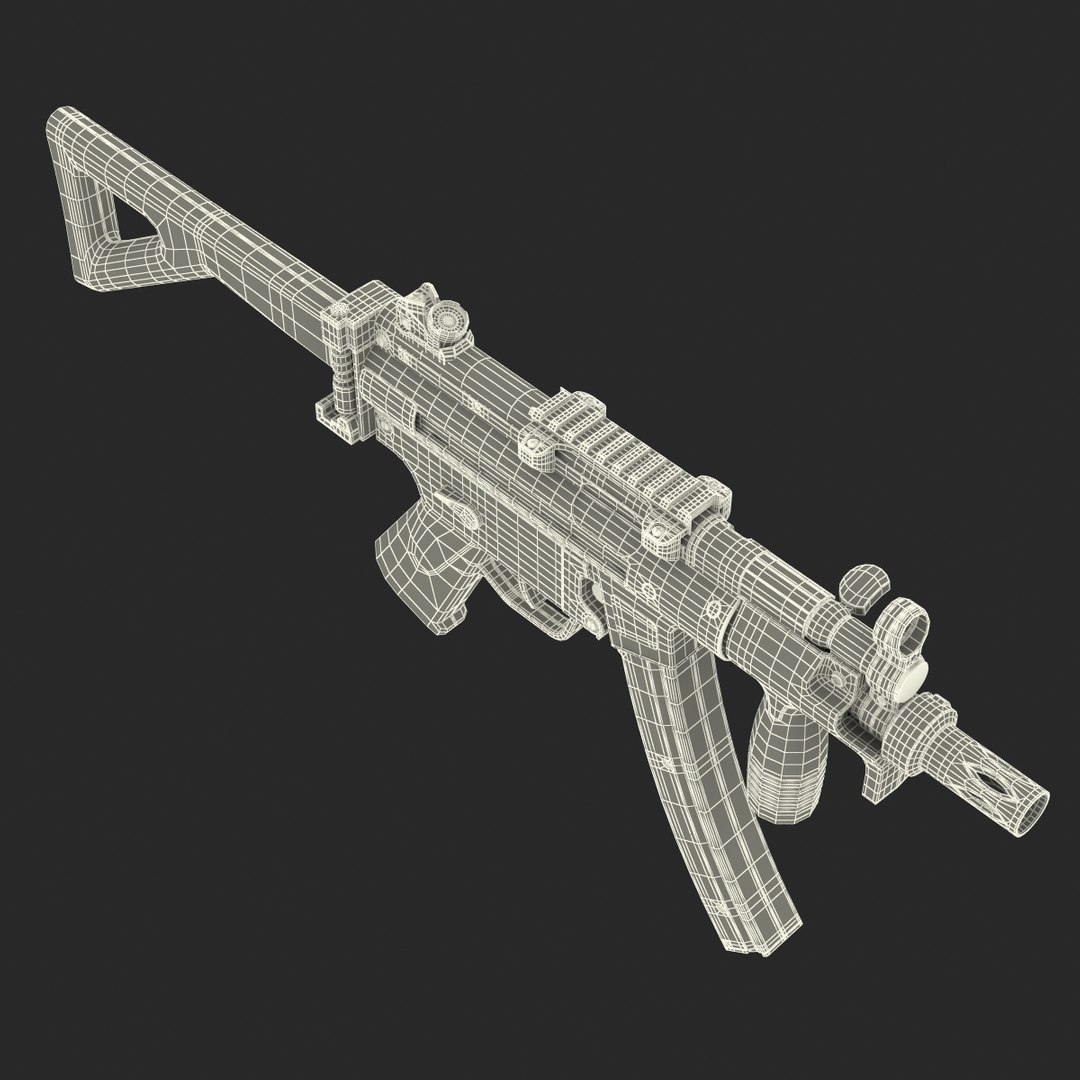 Assault Rifle Generic 3d Model