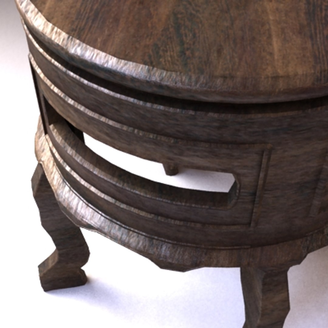 Ebony Taboret 3d Model