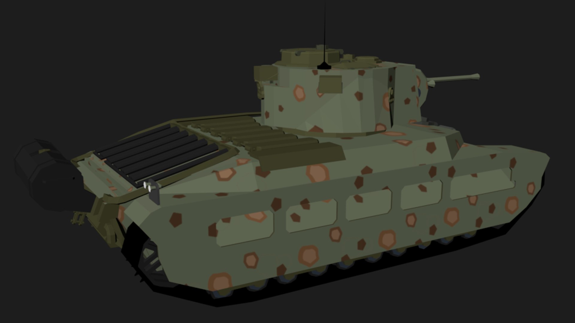 3D Matilda Isometric Tank - TurboSquid 1426650