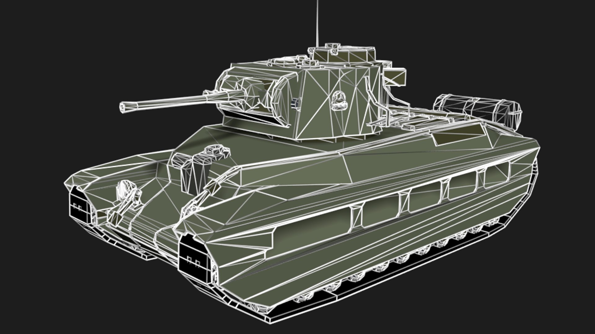 3D Matilda Isometric Tank - TurboSquid 1426650