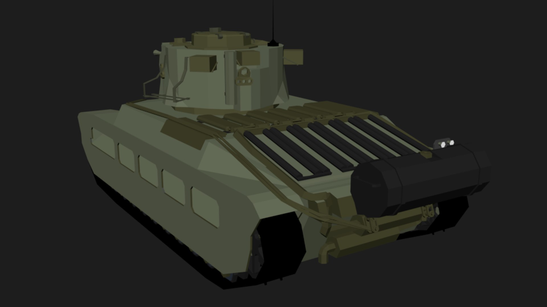 3D Matilda Isometric Tank - TurboSquid 1426650