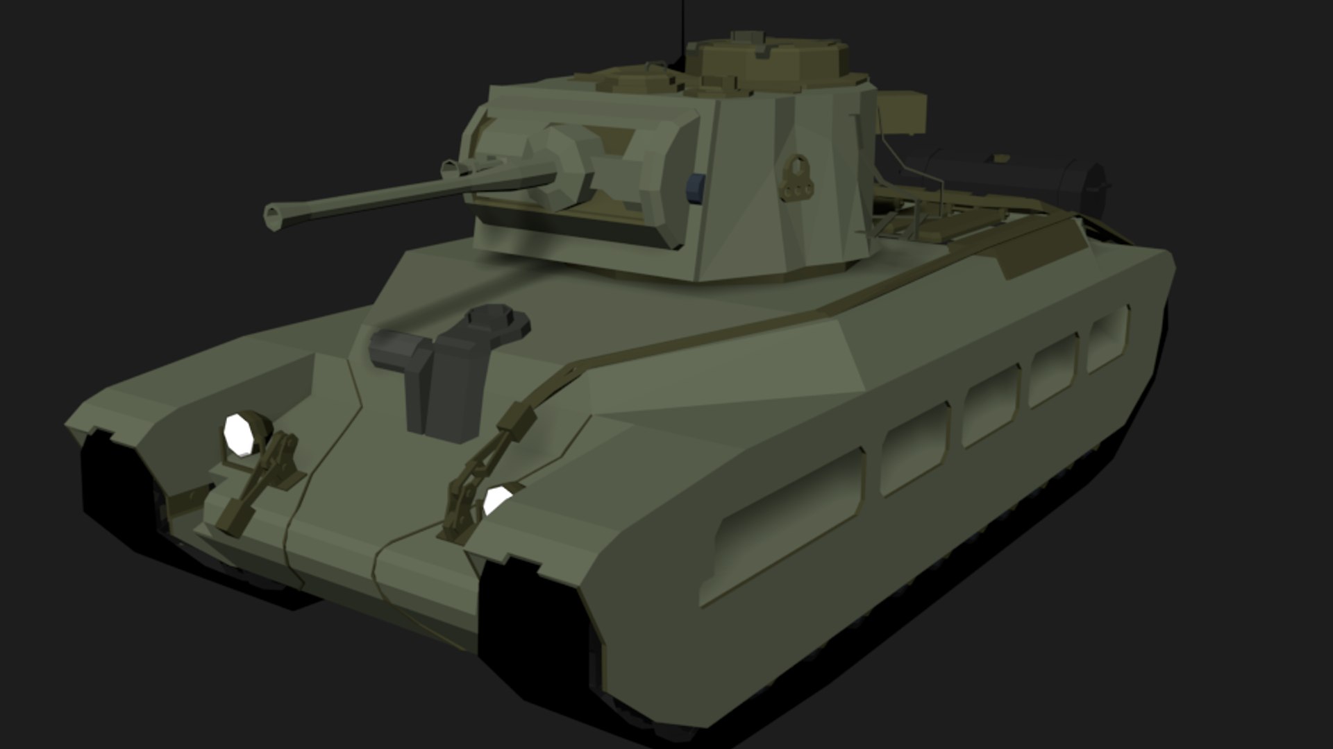 3D Matilda Isometric Tank - TurboSquid 1426650