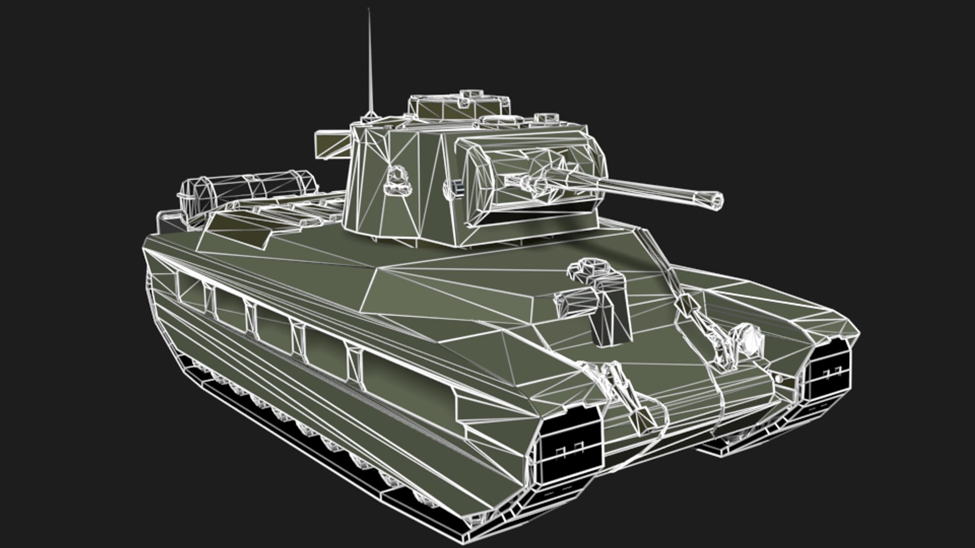 3D Matilda Isometric Tank - TurboSquid 1426650