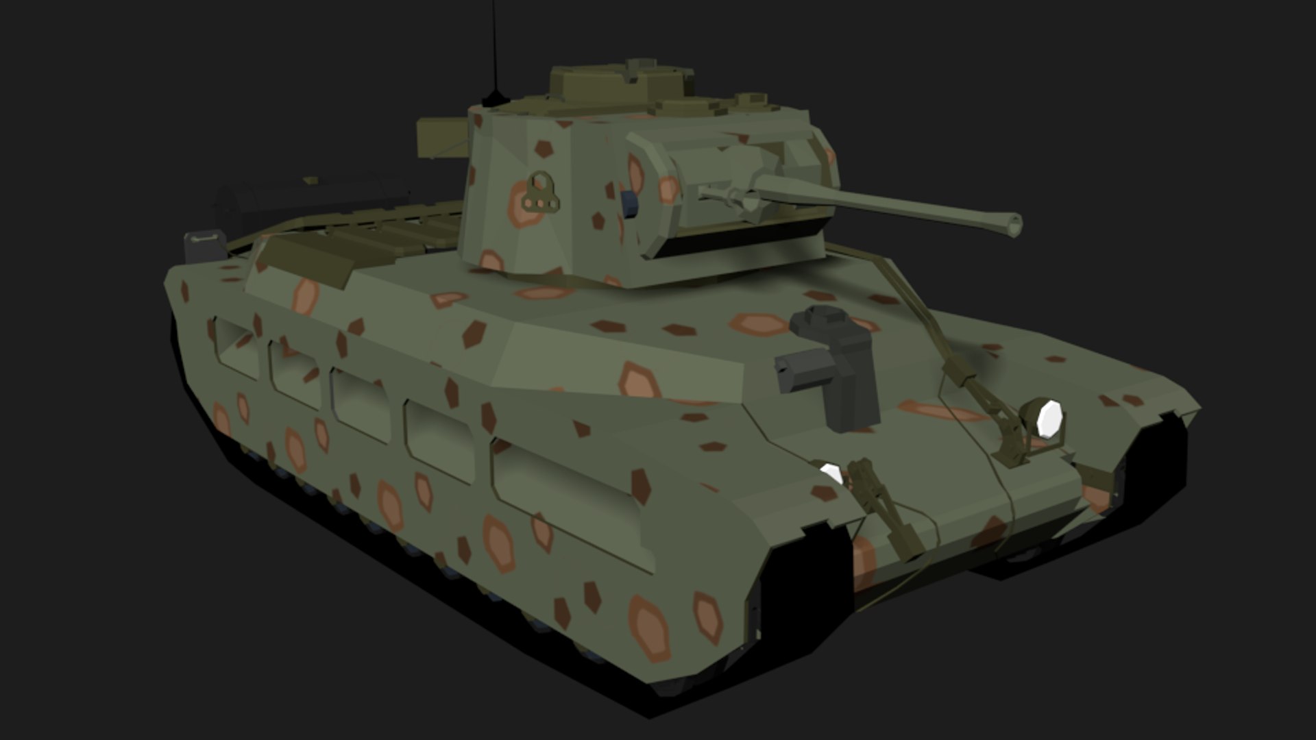 3D Matilda Isometric Tank - TurboSquid 1426650