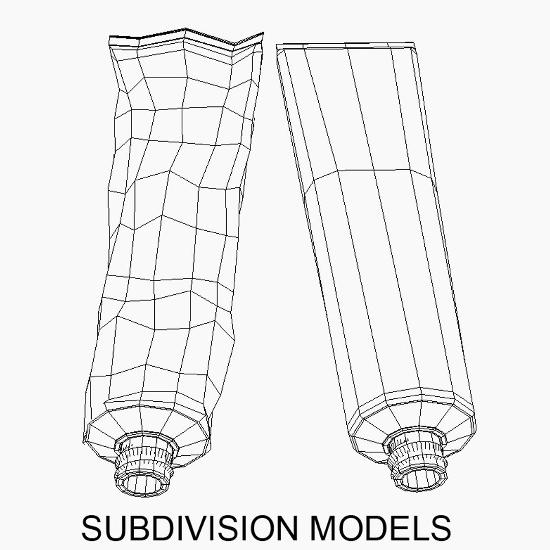 Tube Paste Toothpaste 3d Model