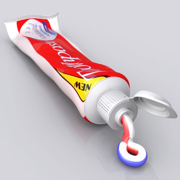 tube paste toothpaste 3d model